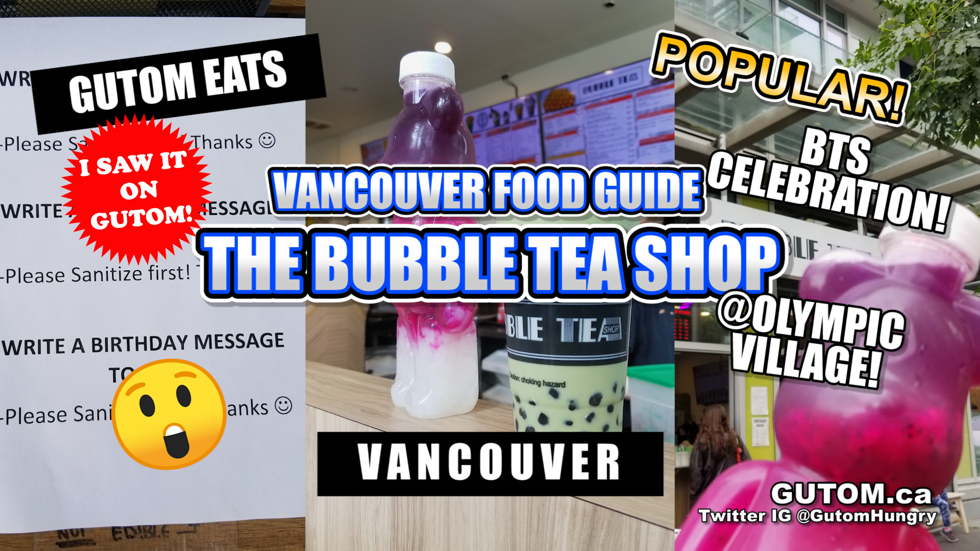 THE BUBBLE TEA SHOP BTS ANNIVERSARY PARTY OLYMPIC VILLAGE BTS EVENT ...