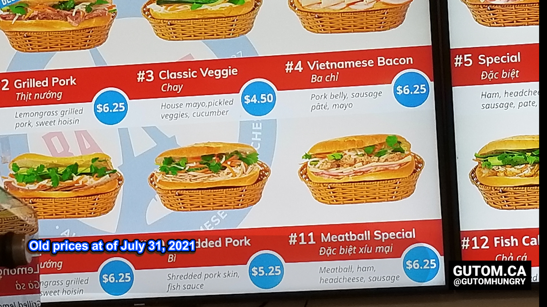 BANH MI BA LE DELI AND BAKERY KINGSWAY VIETNAMESE SANDWICH PRICE ...