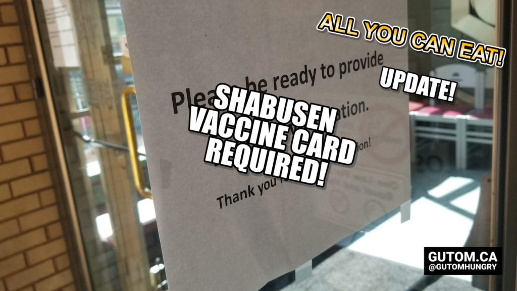 SHABUSEN YAKINIKU HOUSE VACCINE CARD REQUIRED ALL YOU CAN EAT SUSHI ...