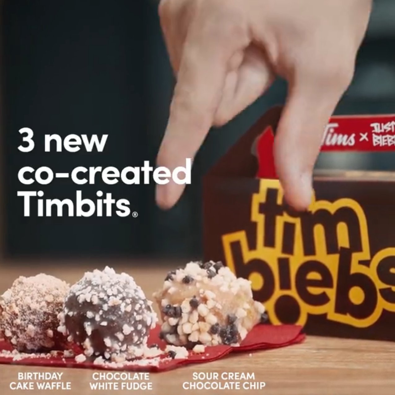 TIMBIEBS TIMBITS TIM HORTONS JUSTIN BIEBER COLLABORATION NOVEMBER 29 ...