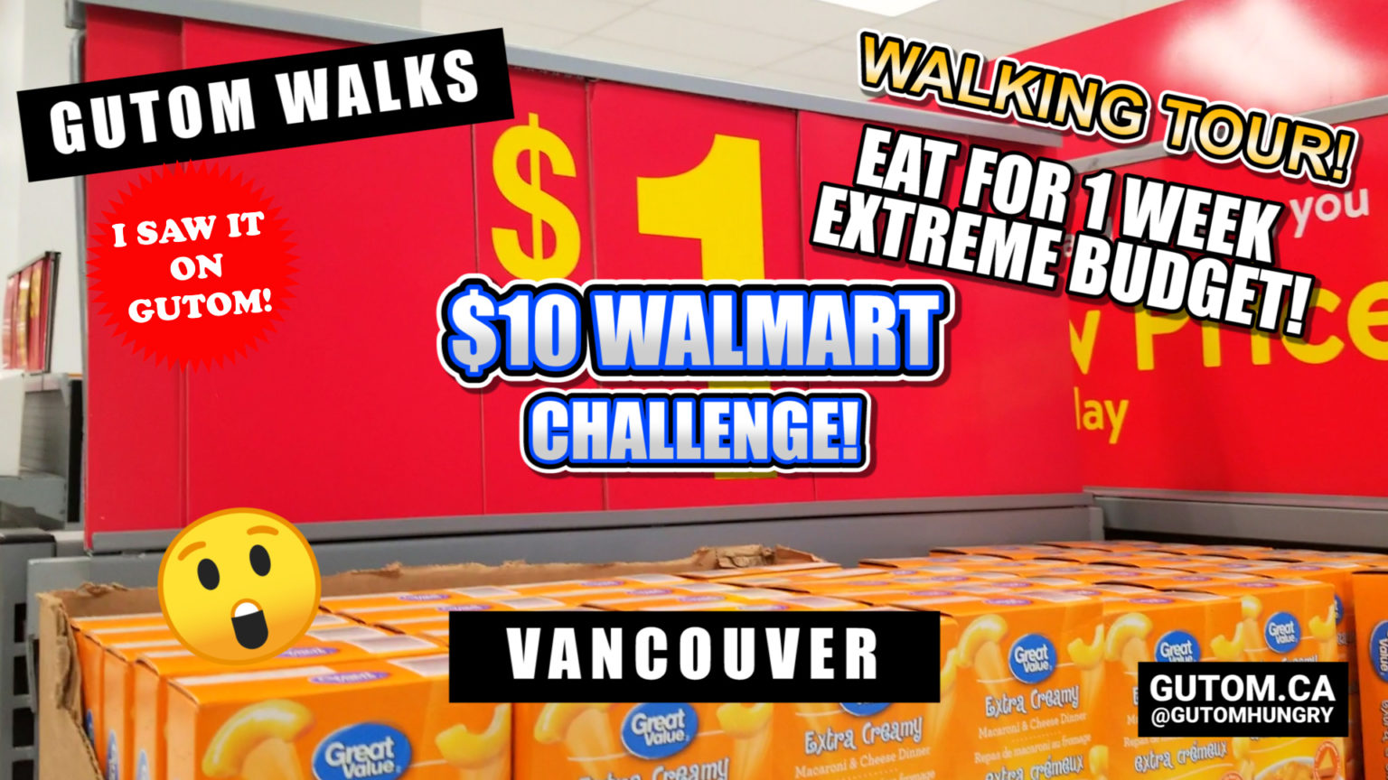 10 DOLLAR WALMART CHALLENGE WALMART CANADA EXTREME BUDGET EAT FOR ONE ...