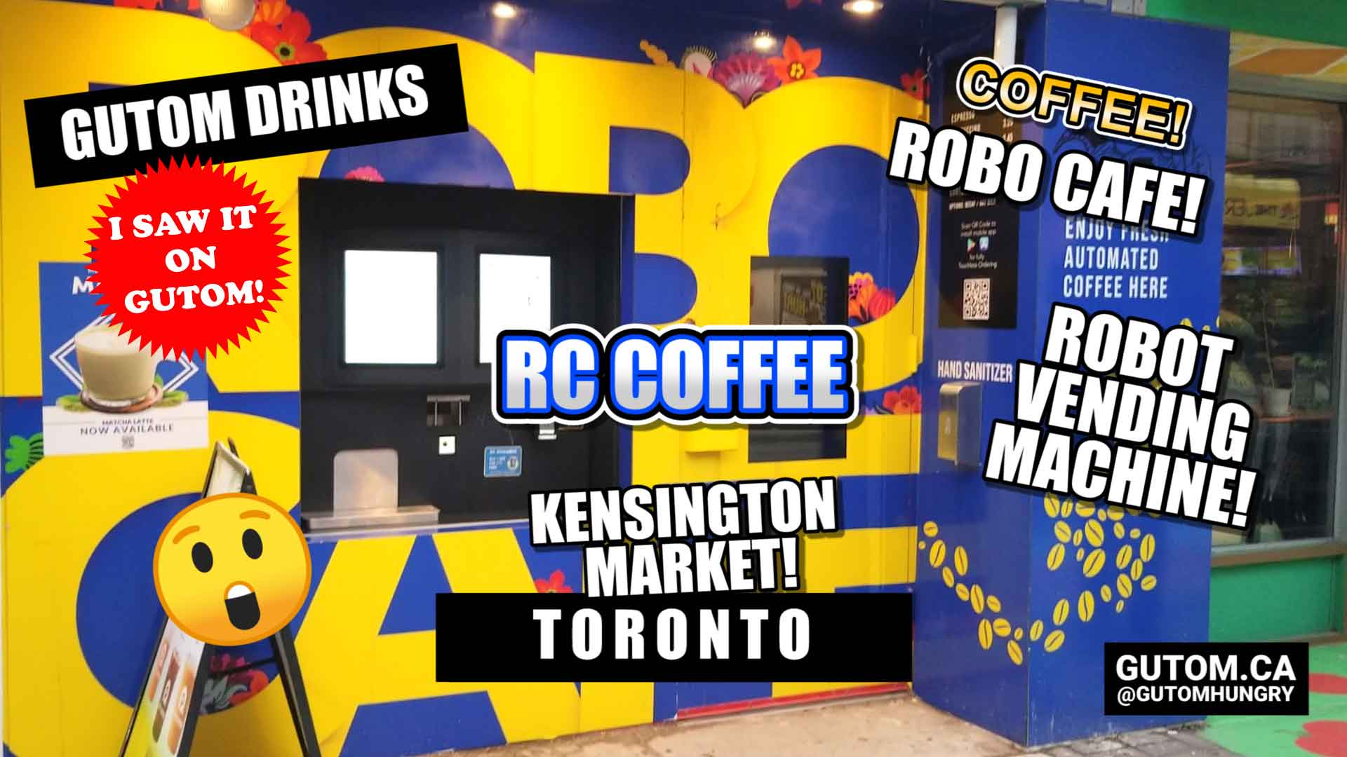 ROBO CAFE RC COFFEE TORONTO KENSINGTON MARKET ROBOT VENDING MACHINE ...