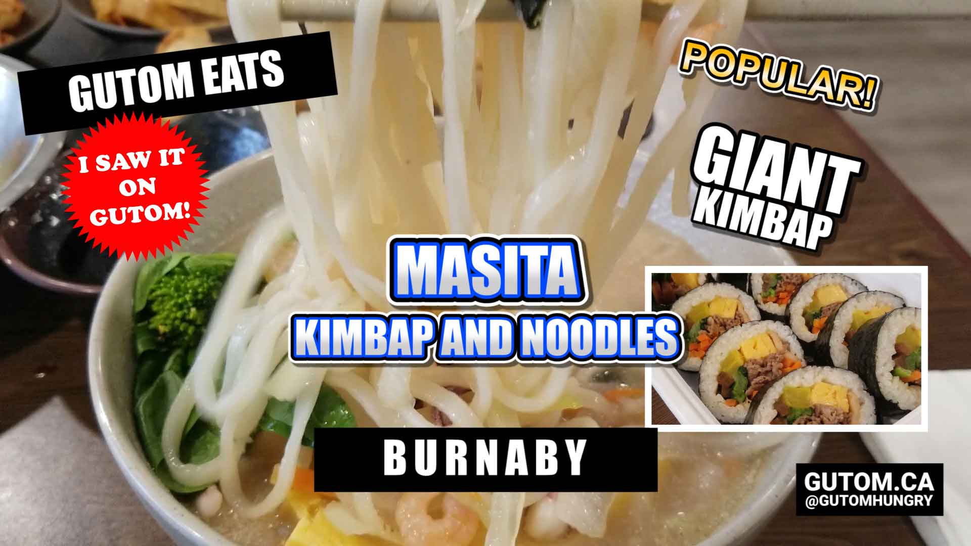 MASITA KIMBAP AND NOODLES BURNABY KINGSWAY KOREAN RESTAURANT ...